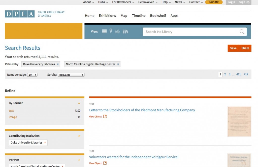 Duke Joins the Digital Public Library of America! - Bitstreams: The ...