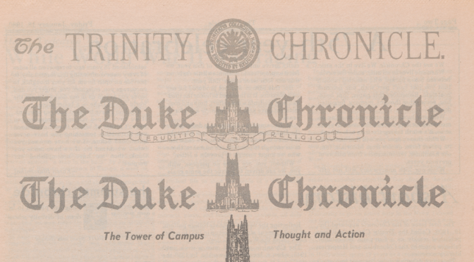 The Chronicle Digital Collection (1905-1989) Is Complete! - Bitstreams ...