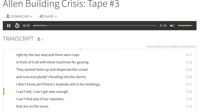 Interactive Transcripts have Arrived! - Bitstreams: The Digital ...